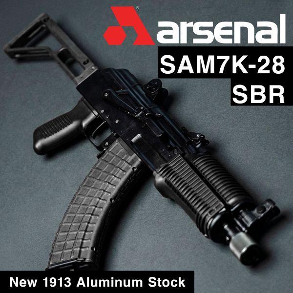 Arsenal Displays the SAM7K-28 SBR with New Precision-Machined 1913 Picatinny Attachment Aluminum ...